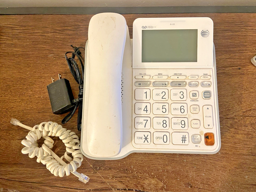 AT&T CL4940 Corded Standard Phone with Answering System and Backlit ...