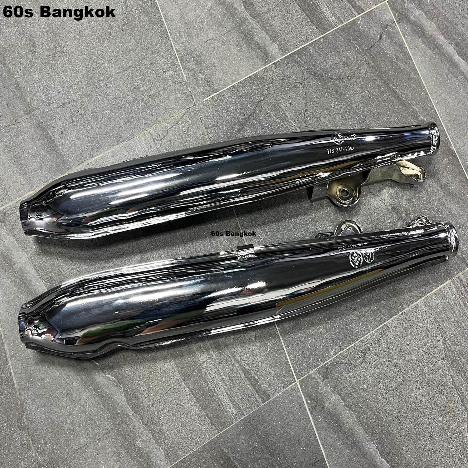 HONDA Benly 150 125 C95 CA95 C92 CA92 EXHAUST MUFFLER LH&RH & Gasket ...