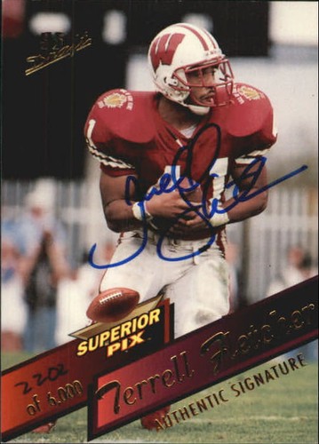 B1070- 1995 Superior Pix Autographes #94 Terrell Fletcher / 6000 - Nm ...