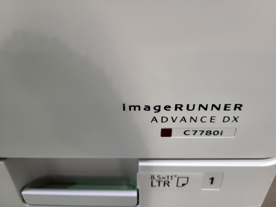 CANON imageRUNNER ADVANCE DX C7780i COLOR COPIER w/STAPLE FINISHER (79K ...