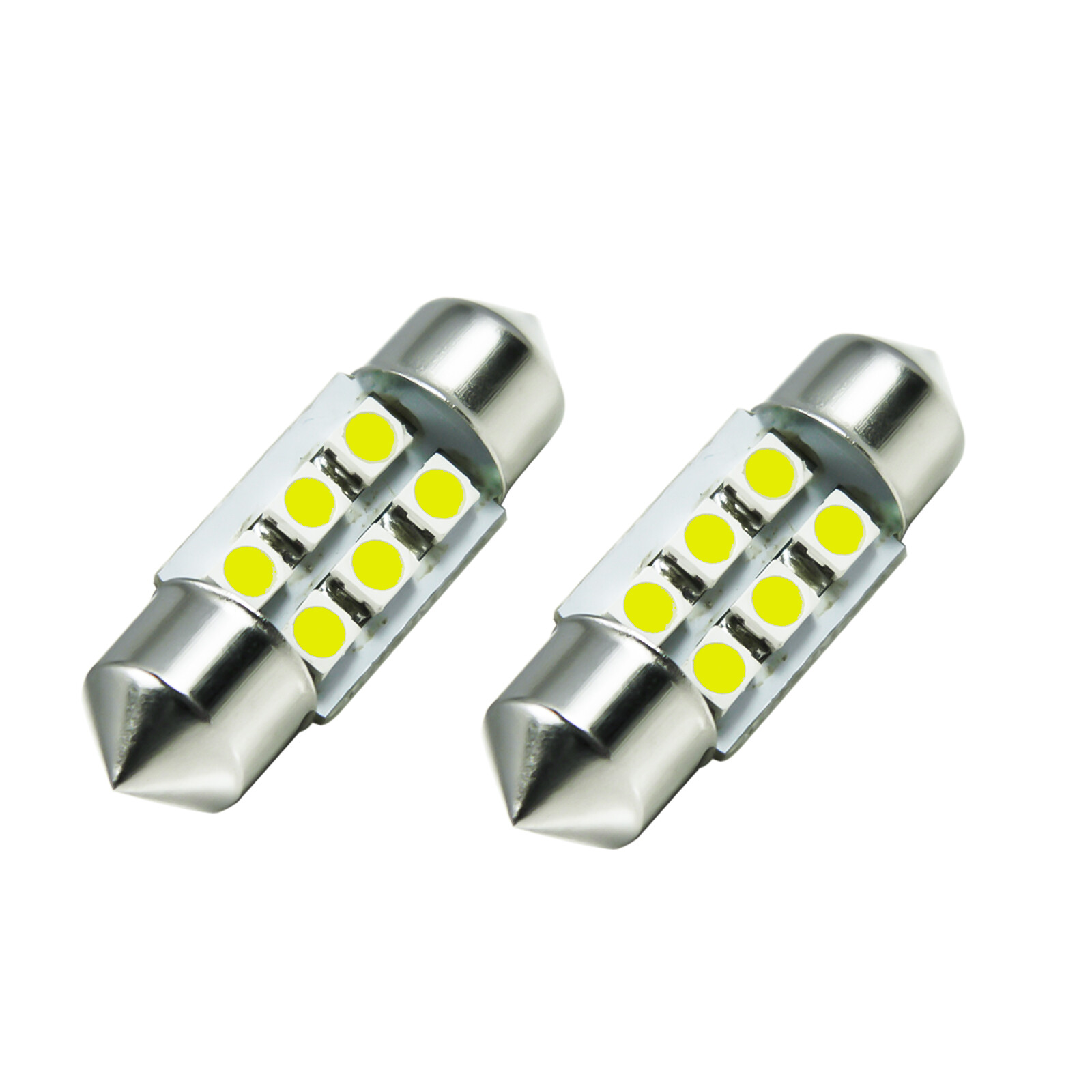 White 31MM White Vehicle Festoon Dome Map LED Interior Light Bulbs ...