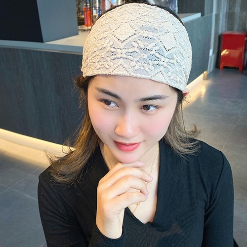 Wide Headband Solid Color Sweat Absorbing High Elastic Wide Head Wrap ...