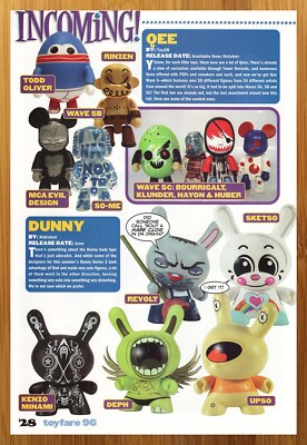 2005 Toy2r Qee/Kidrobot Dunny Figures Print Ad/Poster Vinyl Toy Promo ...