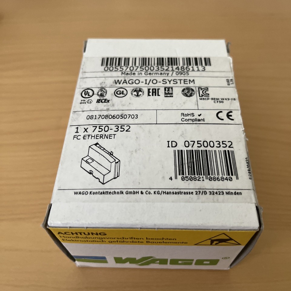 NEW open BoxOriginal WAGO 750-352 Controller Ethernet PLC Digital ...