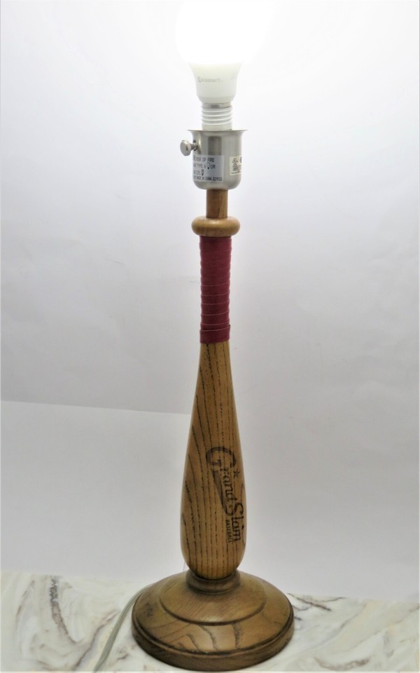 Pottery Barn Kids Oak Baseball Bat Lamp Grand Slam Electric 20 In High ...