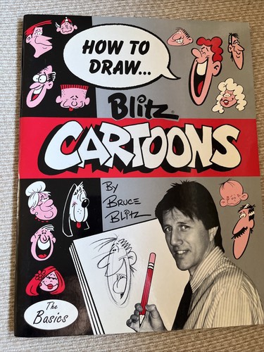 How To Draw Blitz Cartoons - Bruce Blitz - The Basics - Vtg 1991 ...