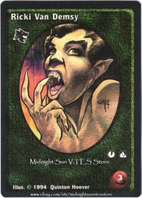 Ricki Van Demsi (Ricki Van Demsy) Gangrel Jyhad V:TES VTES Vampire CCG ...