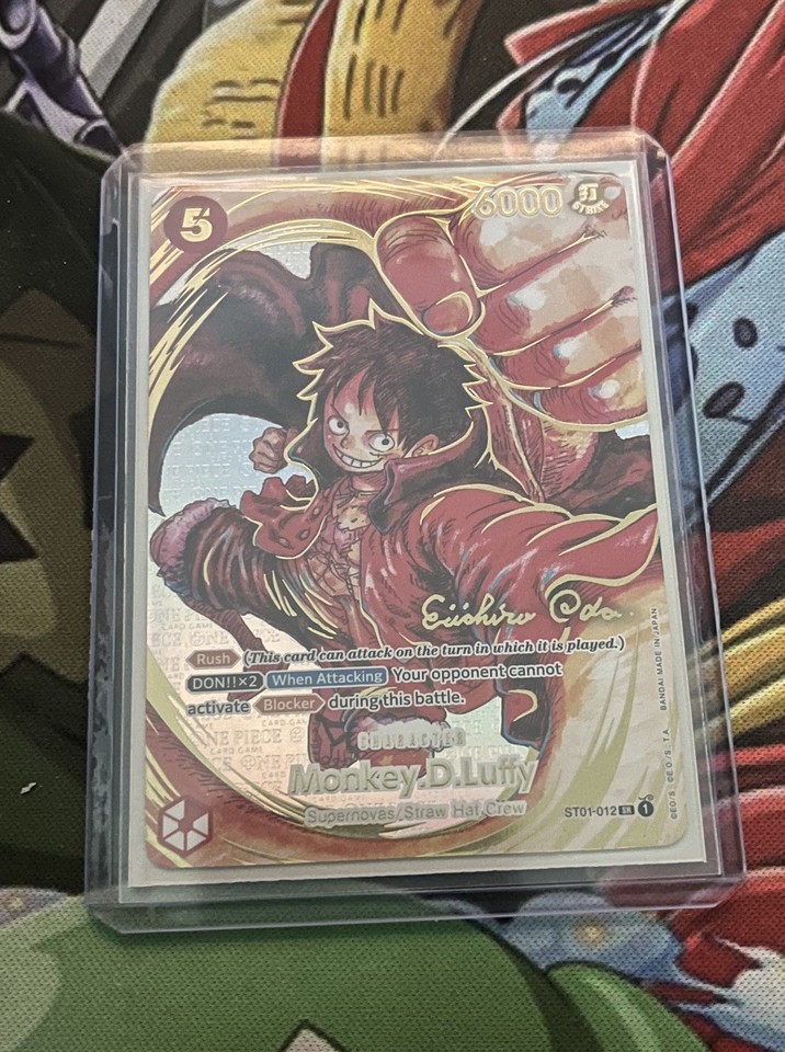 2023 One Piece TCG Monkey D.Luffy Oda Signature 1st Anniversary English ...