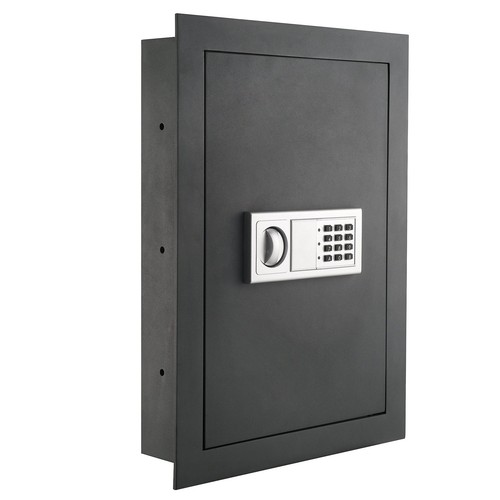 In-Wall Safe with Electronic Keypad and 2 Manual Override Keys ...