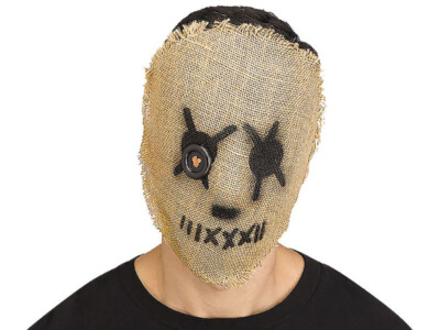 Voodoo Doll Mask Halloween Costume Prop Cosplay Horror Latex Mask ...
