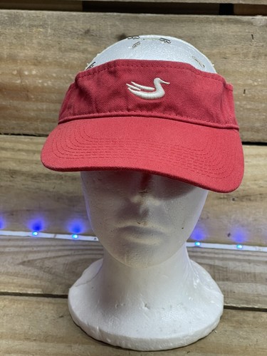 Southern Marsh Red Visor Hat Adjustable Strap Logos | eBay