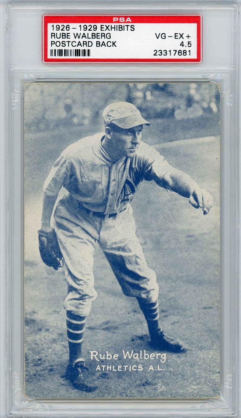 1926-1929 Exhibits Rube Walberg Postcard Back - PSA 4.5 ***NICE!!! | eBay