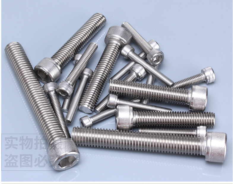 M6 Hex Socket Cap Head Screws Bolts 304 Stainless Steel Siliver DIN912 ...