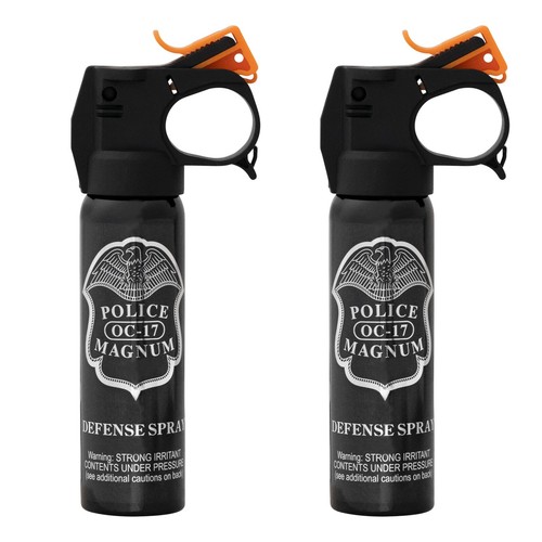 2 POLICE MAGNUM Pepper Spray 4oz FireMaster Fogger Home Defense ...