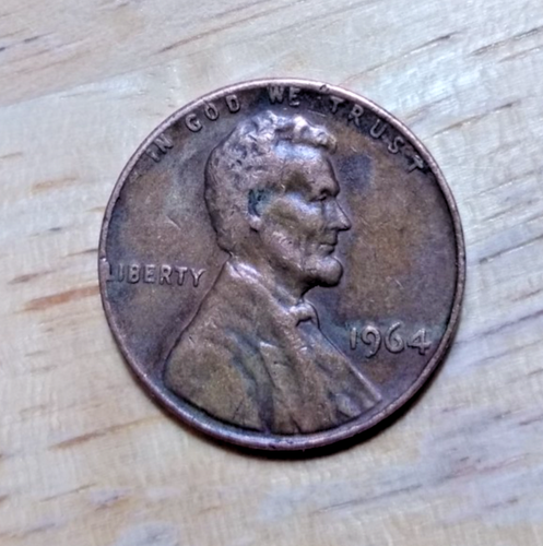 1964 Lincoln Memorial Penny Cent L on Rim Circulated No Mint Mark ...