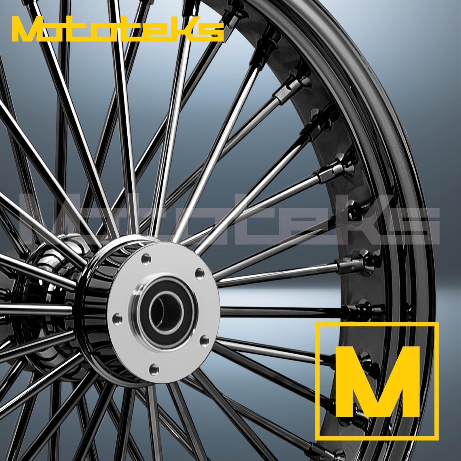 26" 26X3.5 FAT SPOKE WHEEL 40 STAINLESS SPOKES FOR HARLEY SOFTAIL ...