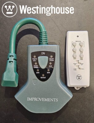 NEW Westinghouse Wireless Outdoor 3 Outlet Remote Control with Timer ...