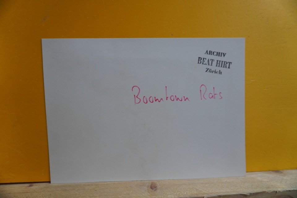THE BOOMTOWN RATS (BOB GELDOF) - Punk++Original+Lbl+PROMOTION SHEETS ...