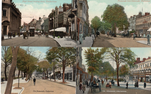 4 Cheltenham High Street Promenade pcs unused Valentines AV138 | eBay UK