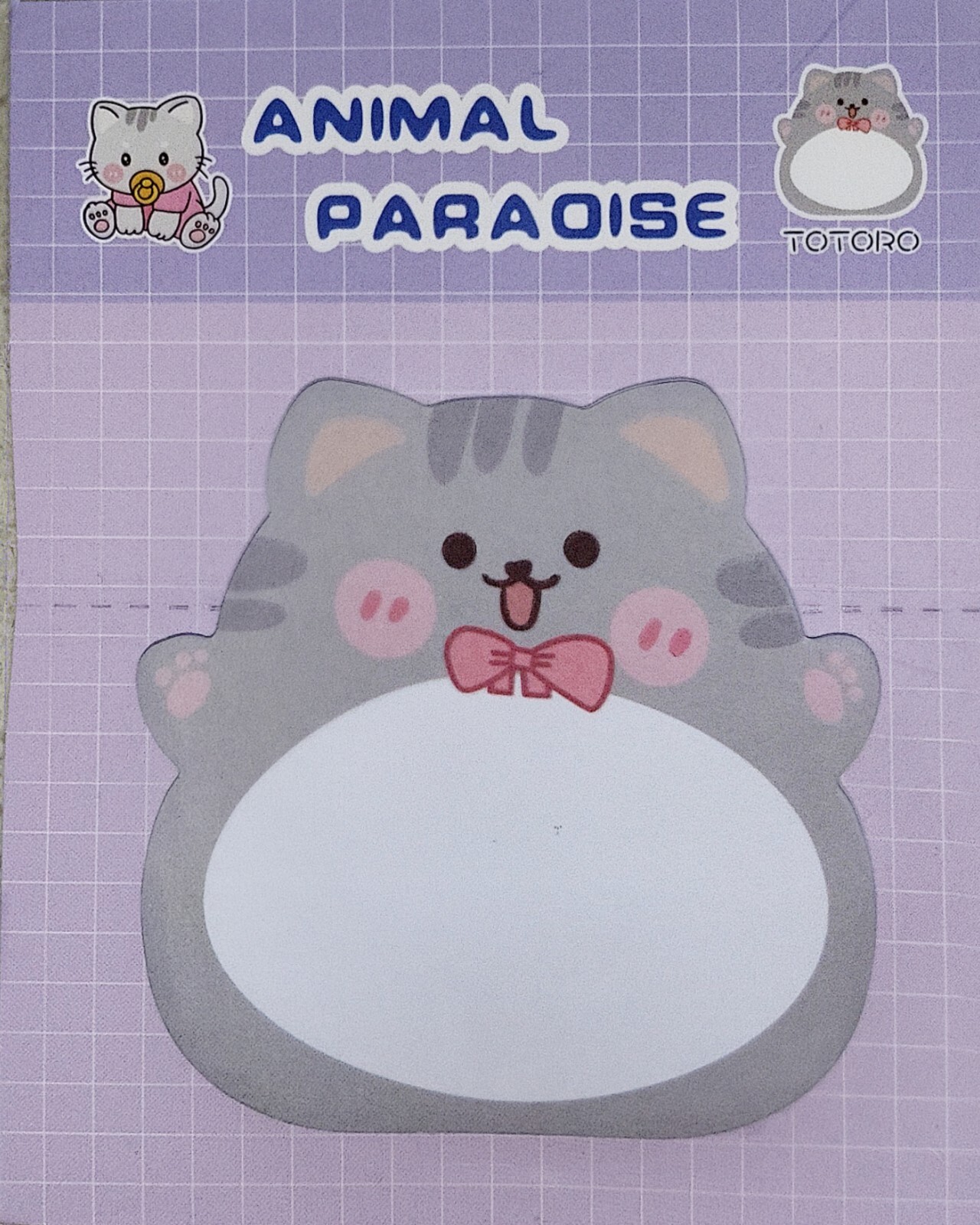 Kawaii baby Neko kitty cat sticky note memo pad | eBay