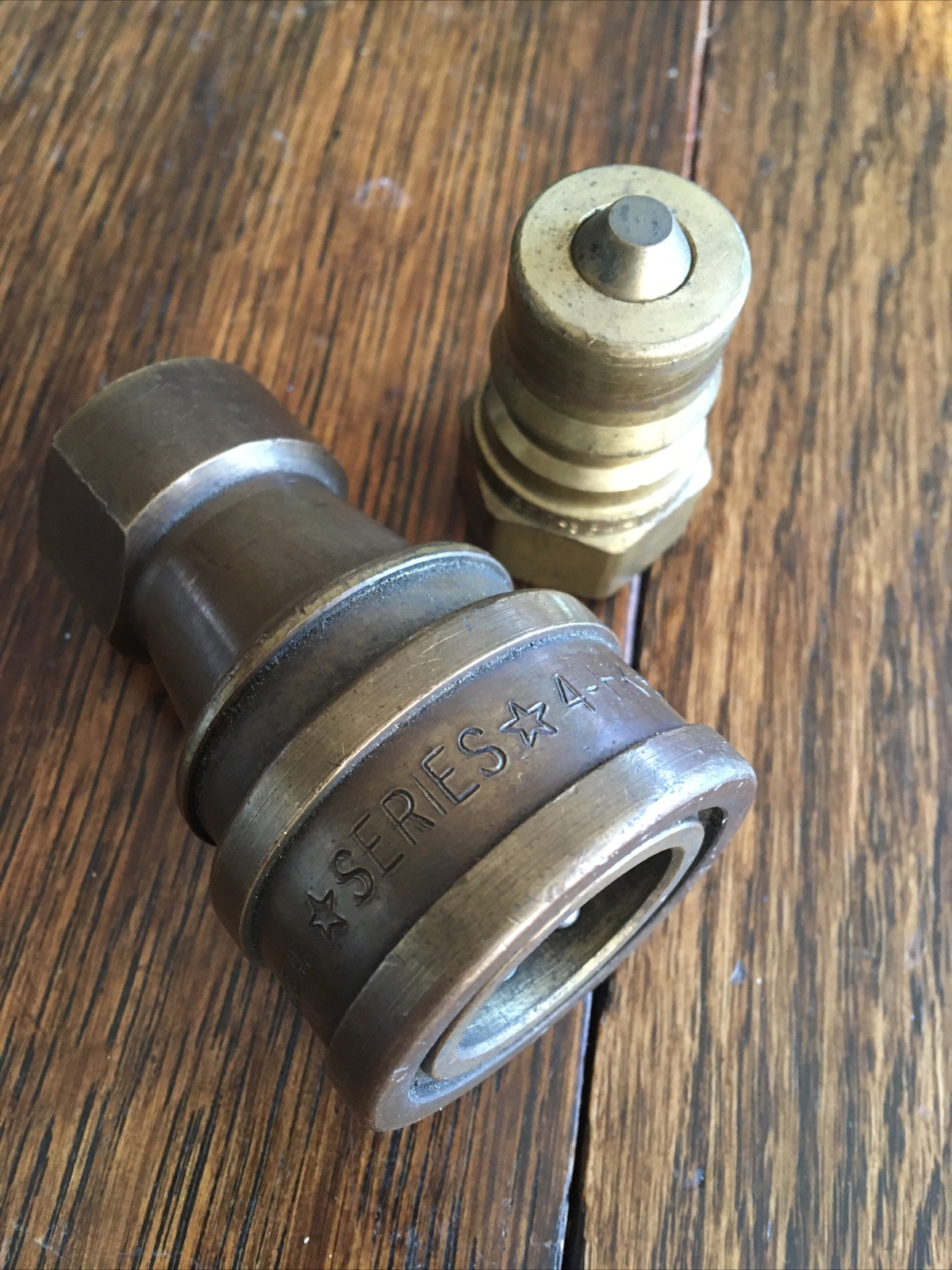 B4-K26 HANSEN BRASS HYDRAULIC QUICK COUPLING SET Male & Female 1/2”Body ...