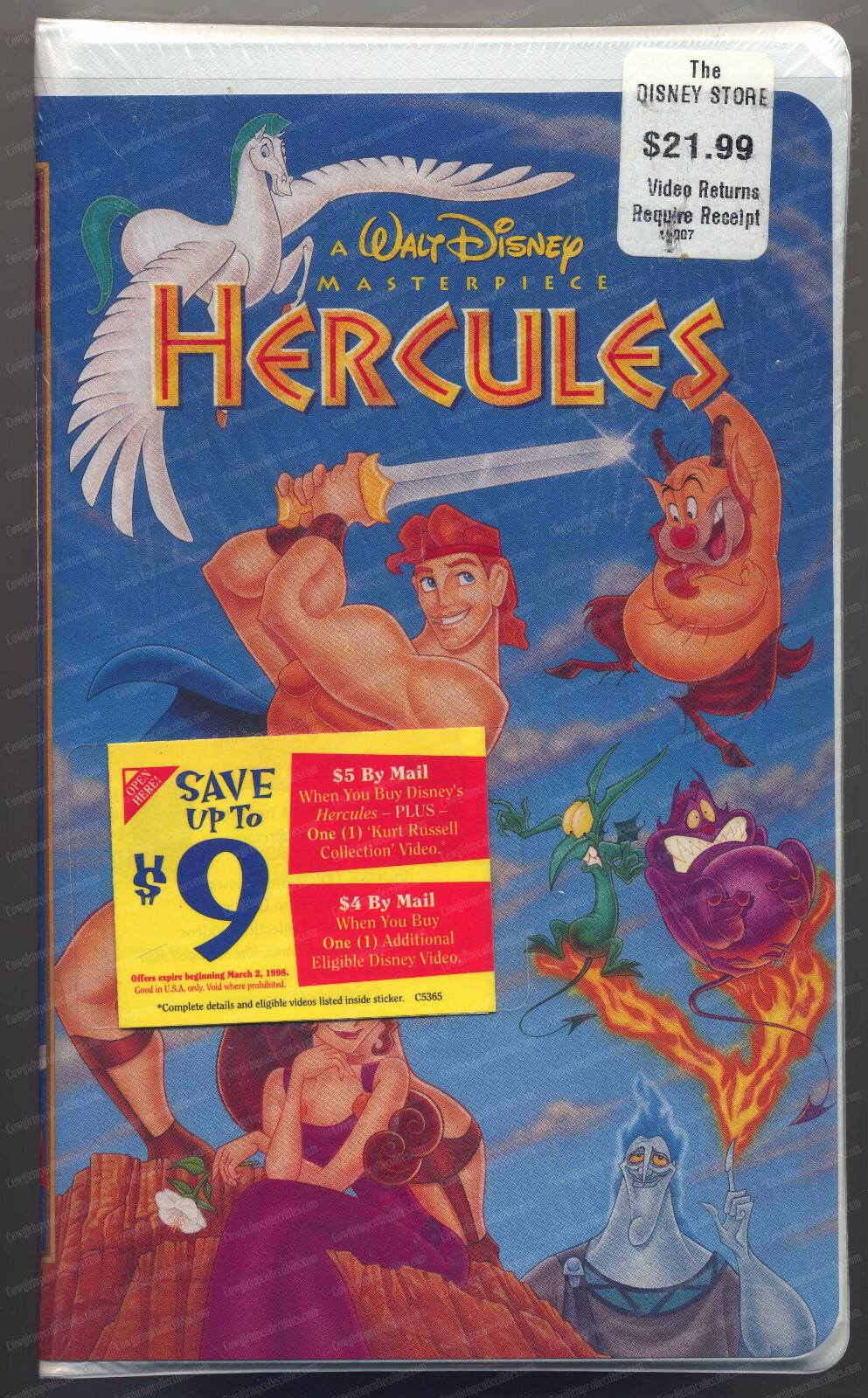 Walt Disney's Masterpiece HERCULES VHS, Home Video, Sealed, Clam Shell ...