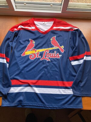 Fox Sports Midwest St Louis Cardinals Hockey Sweater | eBay