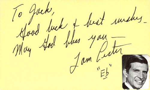 Tom Lester Signed Auto 3x5 Index Card Green Acres | eBay