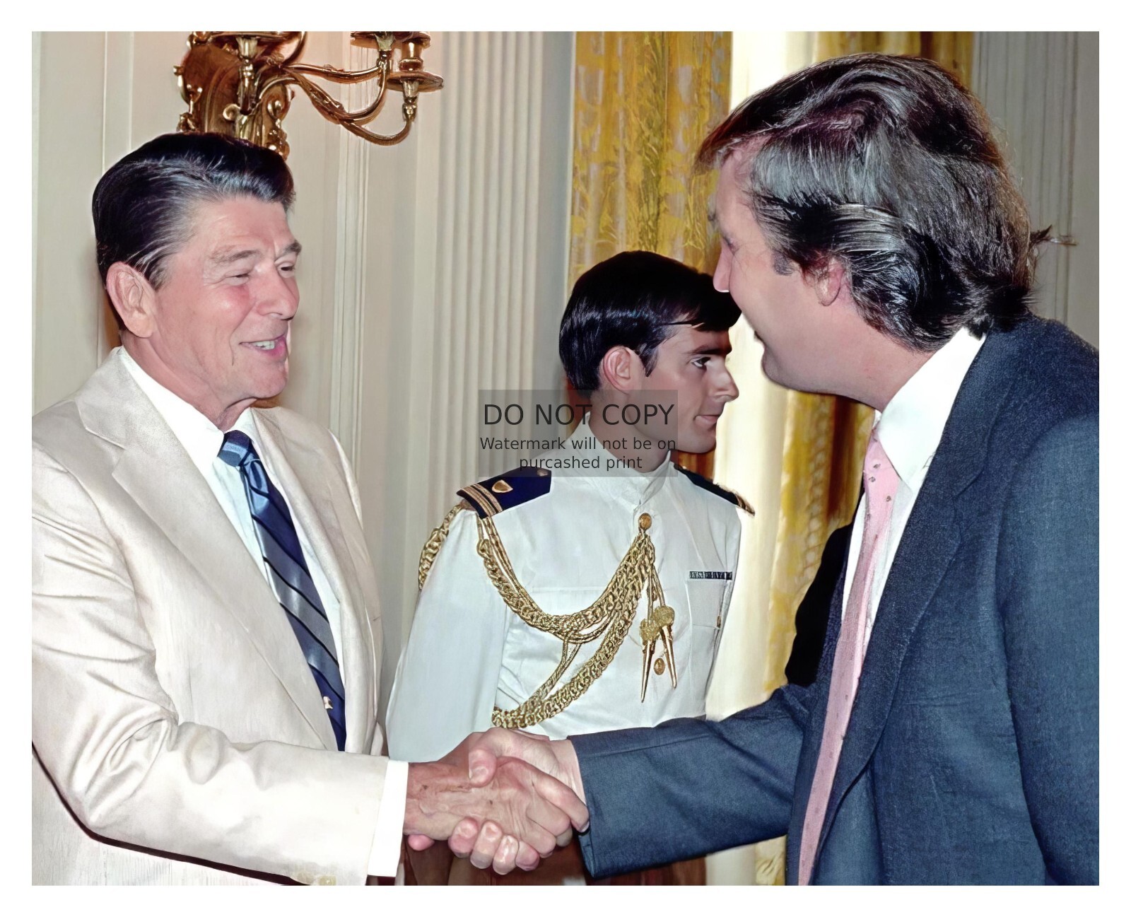 PRESIDENT DONALD TRUMP & RONALD REAGAN SHAKING HANDS 8X10 PHOTO | eBay