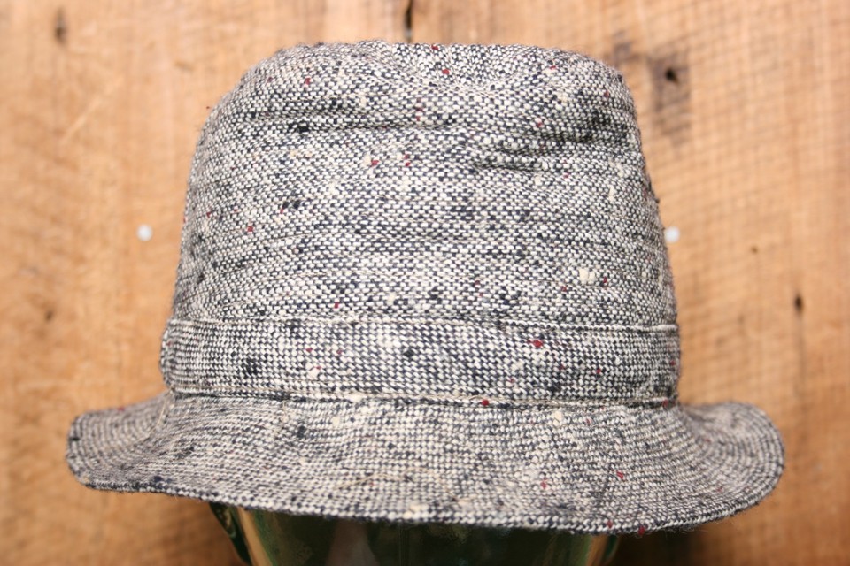 Vintage "The Irish Walking Hat" Wool Country Tweed Fedora Sz. M (Fits ≈ ...