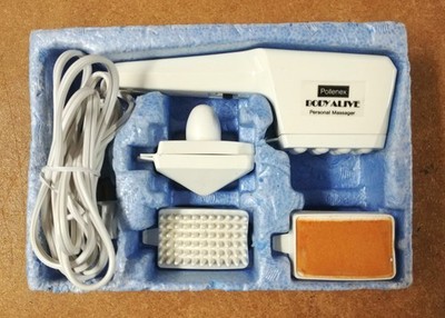 Vintage Pollenex Body Alive Personal Massager 2 Speeds 5 Attachments ...