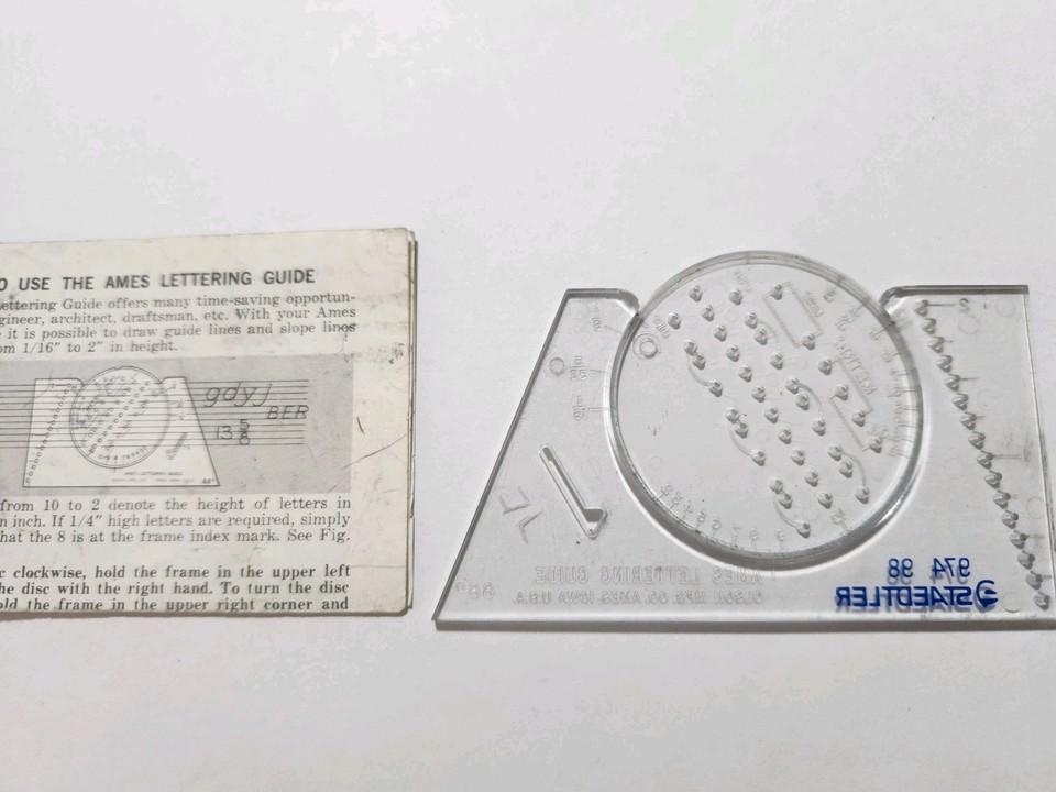 Ames Lettering Guide for Writing, Architecture & Drawing - Precision ...