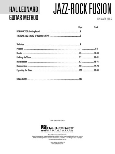 Mark Huls | Jazz-Rock Fusion - Hal Leonard Guitar Method Book/Online ...