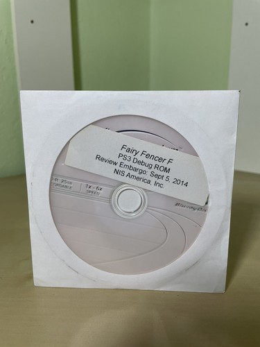 Fairy Fencer F PS3 Debug Rom Preview Internal Disc Press Kit | eBay