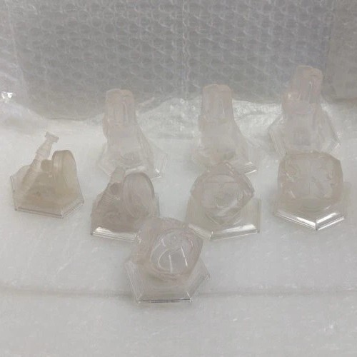 Set of 8 Disney Infinity Crystal Clear Playset Piece Figures | eBay