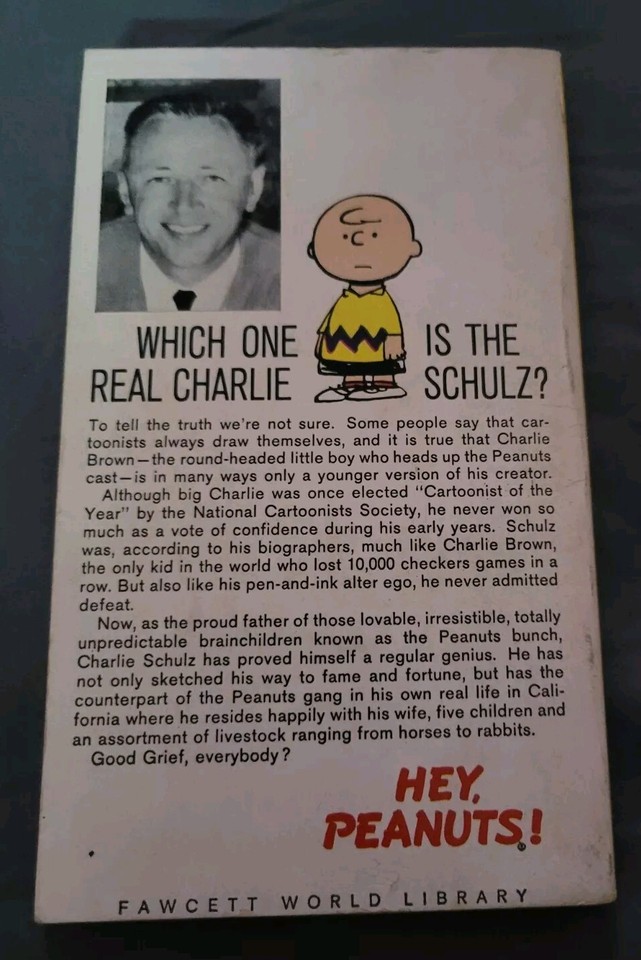 Hey, Peanuts!: 1968 Tenth Fawcett Crest Printing PB by Charles M ...