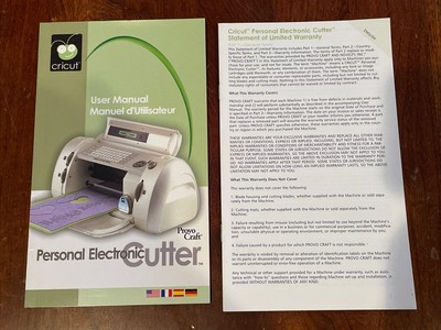 CRICUT Instruction User Manual 2006 Personal Electronic Cutter Provo ...