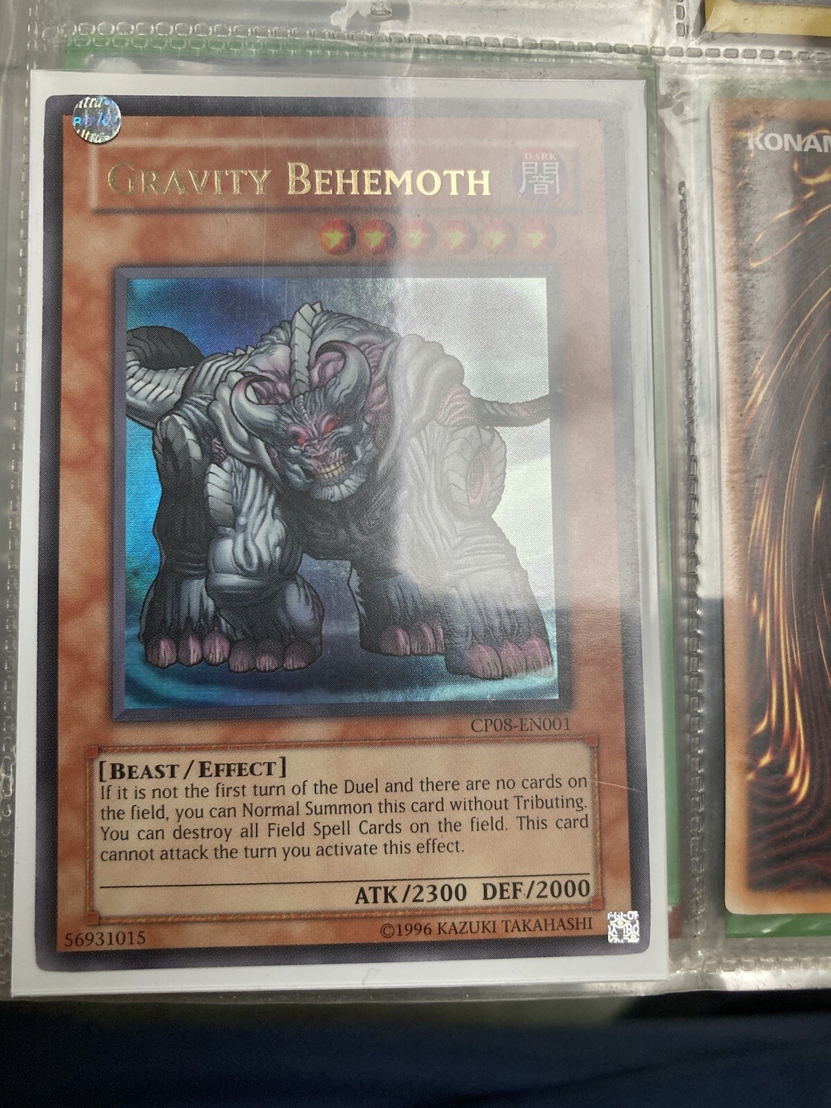 YUGIOH GRAVITY BEHEMOTH CP08-EN001 ULTRA Inglese Champion Pack | eBay