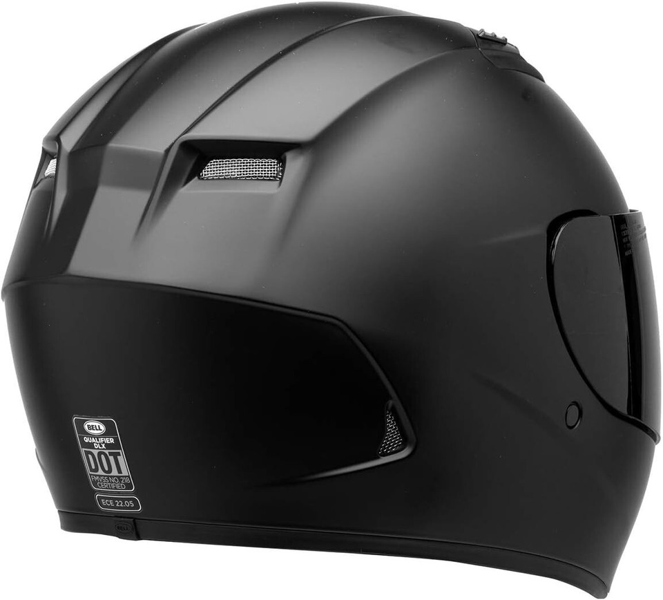 BELL Qualifier DLX Blackout Motorcycle Helmet (Blackout Matte Black ...