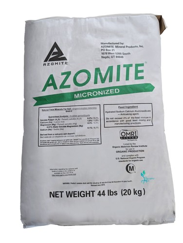 44 Pound Micronized AZOMITE Trace Mineral Fertilizer Powder in Original ...