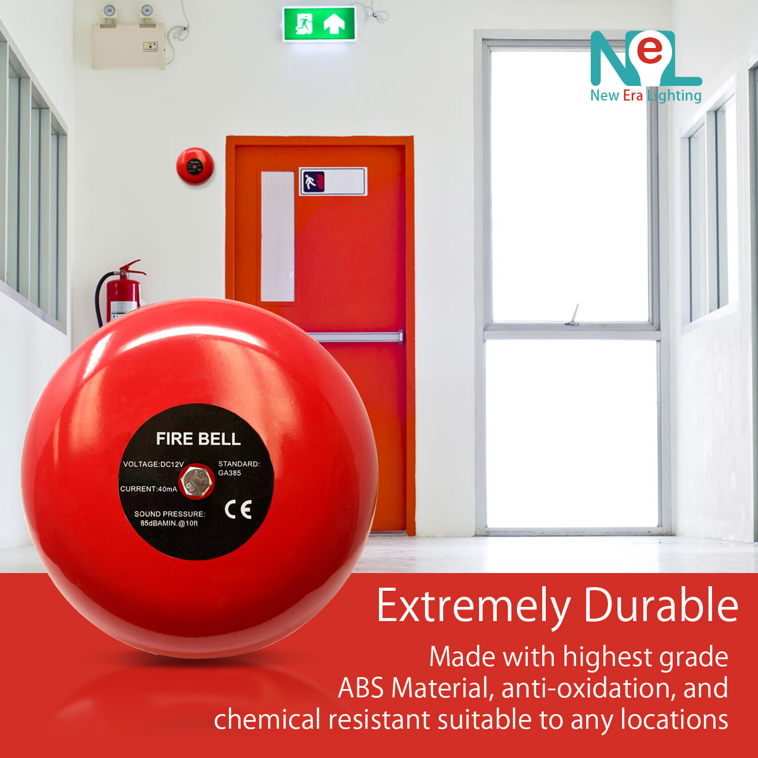 Fire Alarm Bell, 12 Volt DC, 6", Security Alarm Bell | eBay