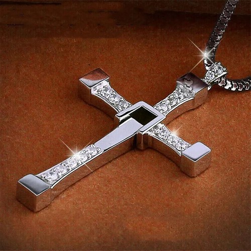 925 Sterling Silver Fast and Furious Dominic Toretto Cross Pendant ...