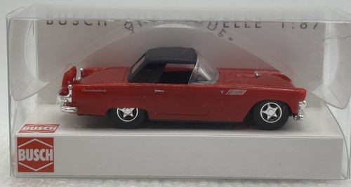 HO Busch 45211 1956 Ford Thunderbird Convertible Car Vehicle Red ...