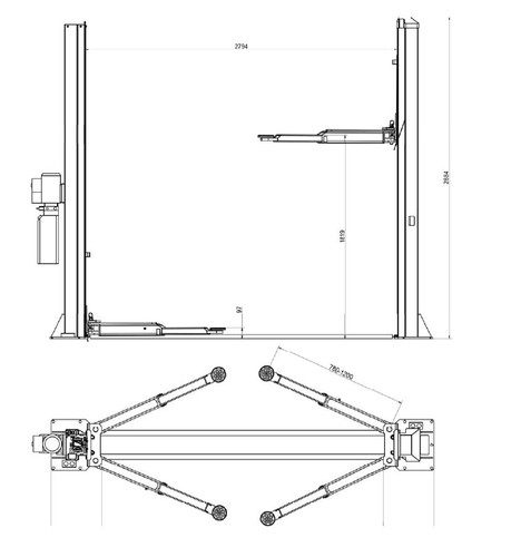 2 POST LIFT CAR / VEHICLE RAMP 5 TON ** NEW** 5000kg !!! | eBay UK