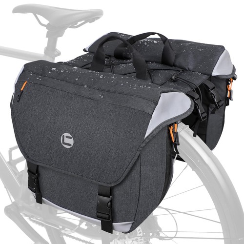 Bike Panniers, 35L Waterproof Panniers Bike Bags for Rear Rack ...