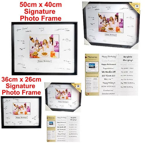 Wall Hanging Signature Photo Frame Guest Book Keepsake Wedding Party ...