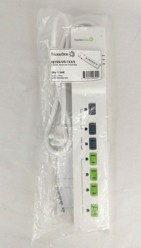 Trickle Star Energy Saving 7 Outlet Surge Protection Power Strip 181SS ...
