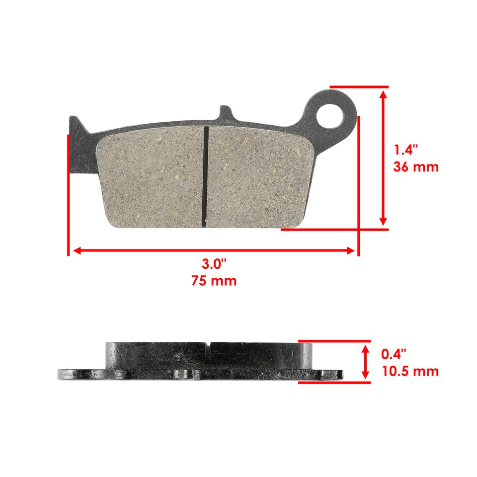 Brake Pads for Kawasaki KLX400Sr KLX400R KLX 400 2003-2004 Front Rear ...