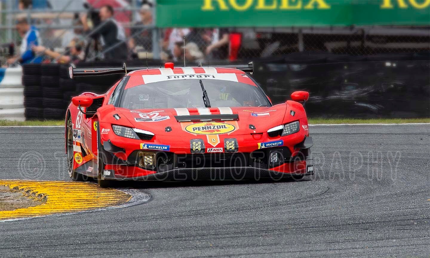 Ferrari 296 GT3 IMSA GTD PRO Class WINNER 2024 Rolex 24 Race Car Photo ...