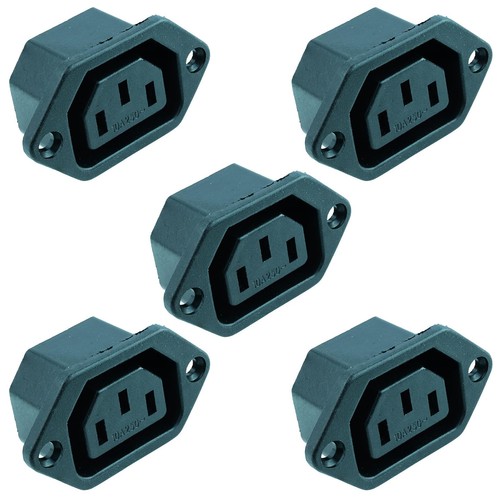 5 x C13 IEC Chassis Panel Mount Outlet Socket Connector | eBay